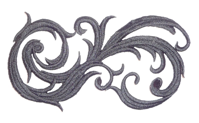 Embroidered Swirls & Flourishes Gothic / Baroque / Art Nouveau | Etsy