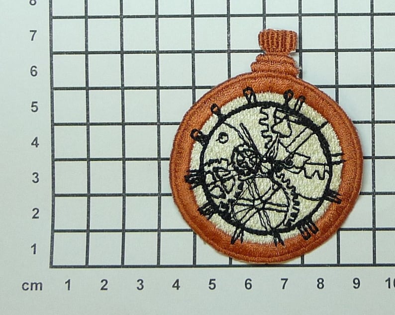 Embroidered Pocket Watch And/or Watch Chain Motif / Patch / - Etsy UK