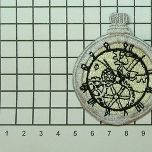 Embroidered Pocket Watch And/or Watch Chain Motif / Patch / Badge ...