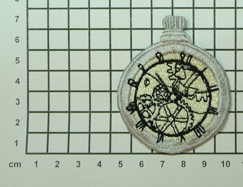 Embroidered Pocket Watch And/or Watch Chain Motif / Patch / | Etsy