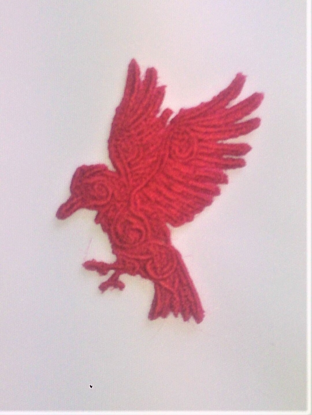 Mini Embroidered Baroque Tattoo Style Raven / Crow Motif/patch/applique ...