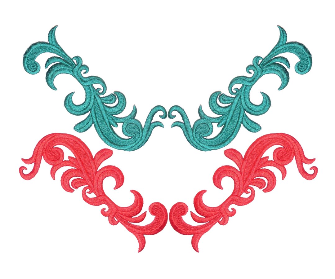 Embroidered Swirls & Flourishes Gothic / Baroque / Art Nouveau Motifs ...