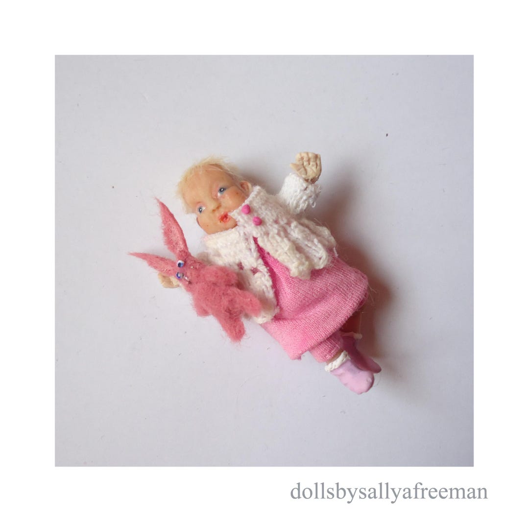 12th Scale Baby Girl Poseable Ooak Doll House Miniature Doll - Etsy