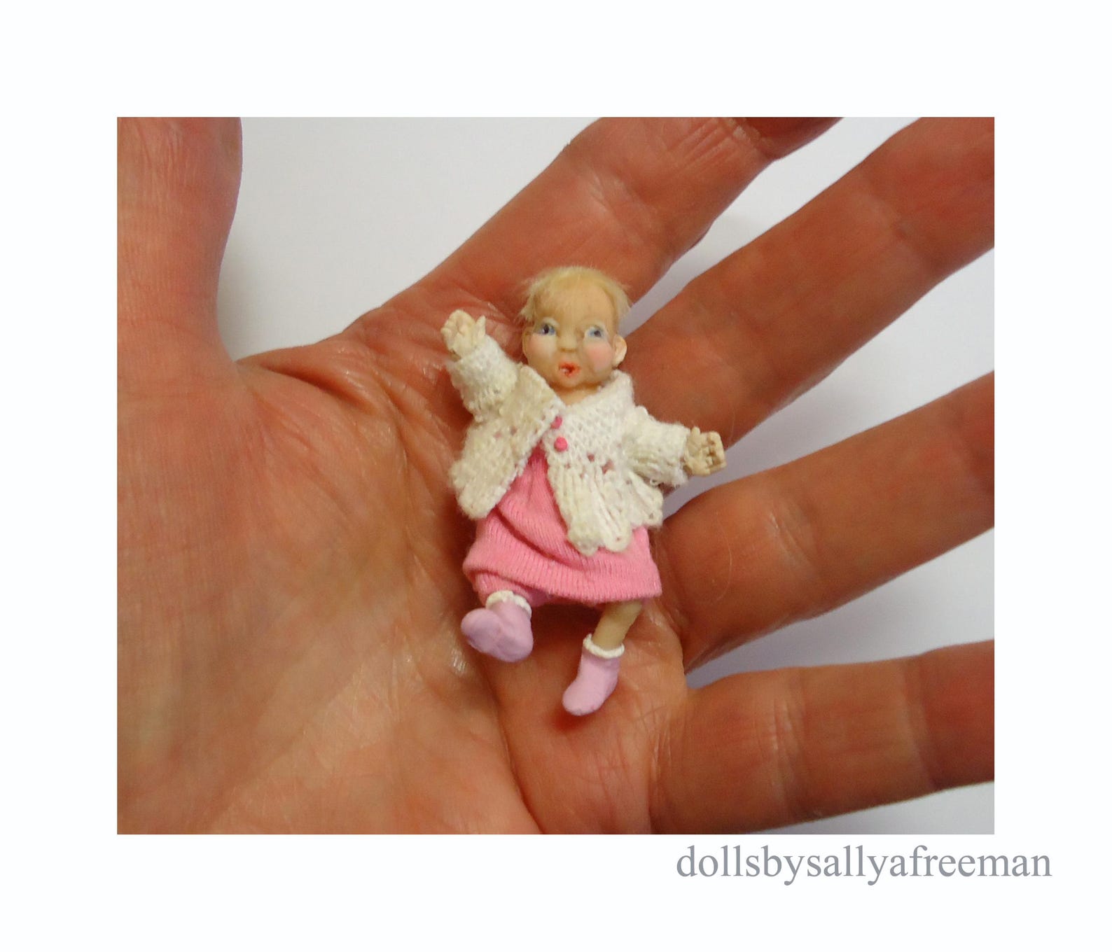 12th Scale Baby Girl Poseable Ooak Doll House Miniature Doll - Etsy