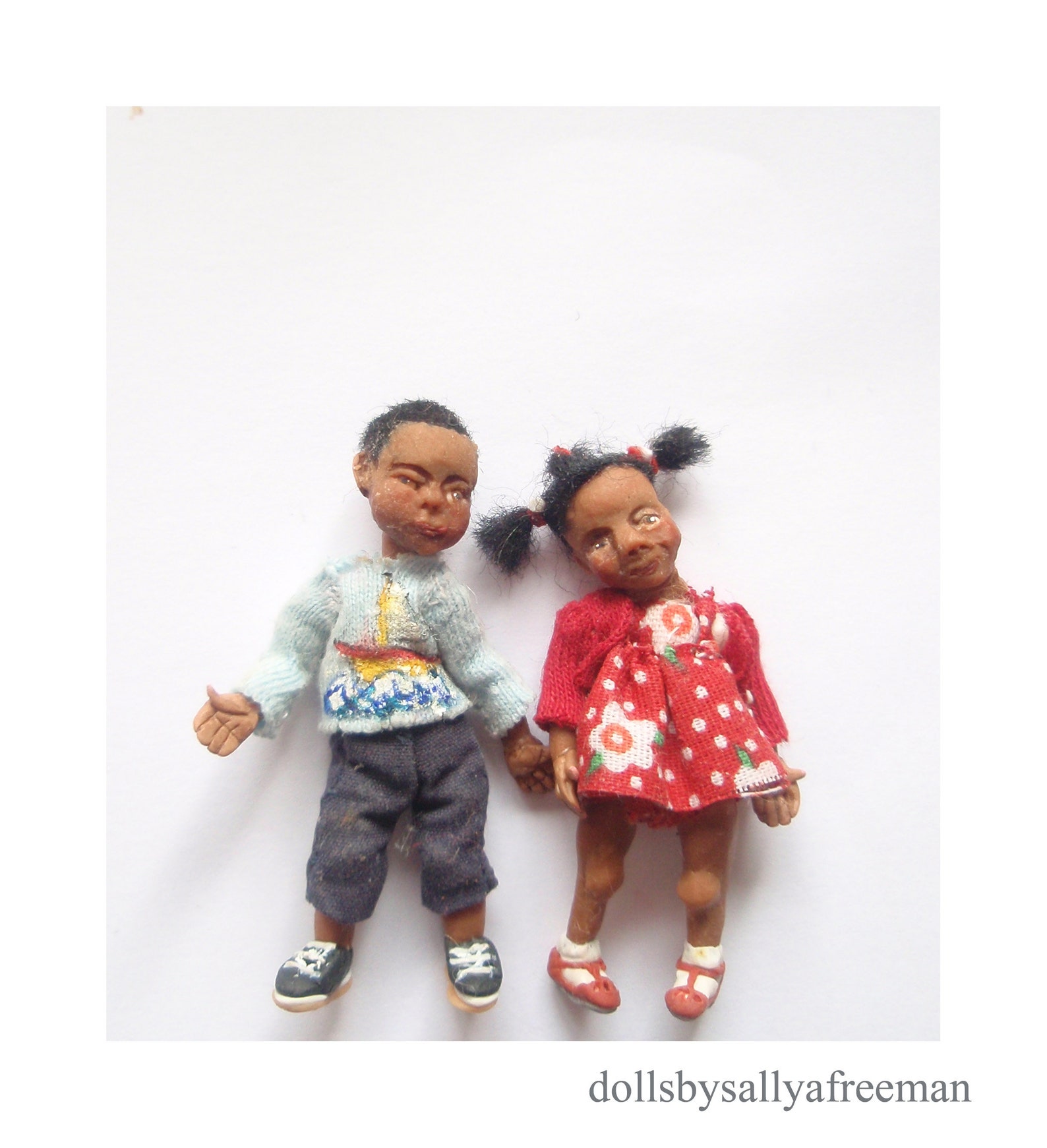 1: 24 scale Little Girl poseable ooak doll house miniature | Etsy