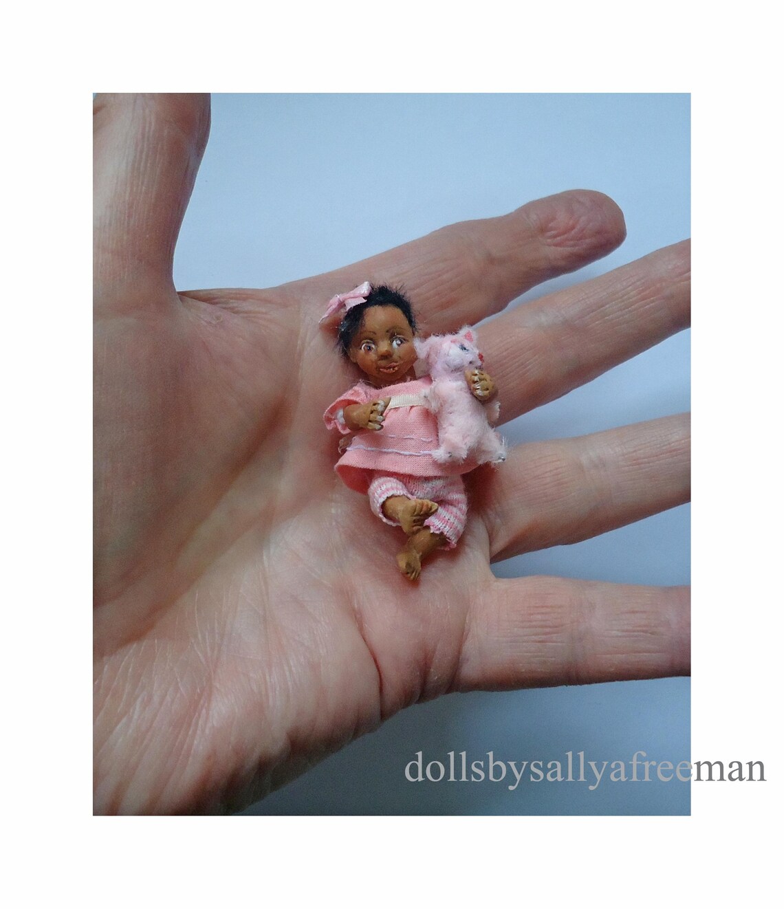 12th Scale Baby Girl Poseable Ooak Doll House Miniature Doll - Etsy