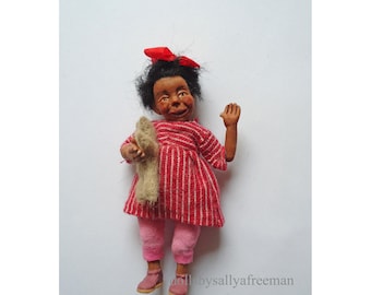 12th Scale Little Girl Poseable Ooak Doll House Miniature Doll - Etsy