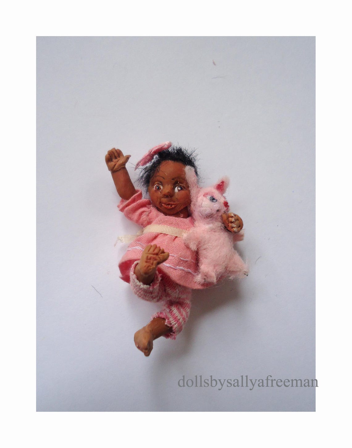 12th Scale Baby Girl Poseable Ooak Doll House Miniature Doll - Etsy