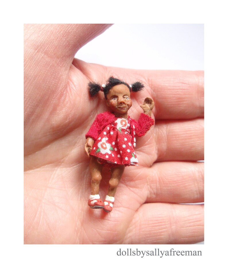 1: 24 scale Little Girl poseable ooak doll house miniature | Etsy
