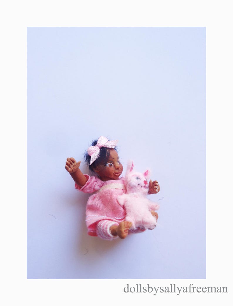 12th Scale Baby Girl Poseable Ooak Doll House Miniature Doll - Etsy