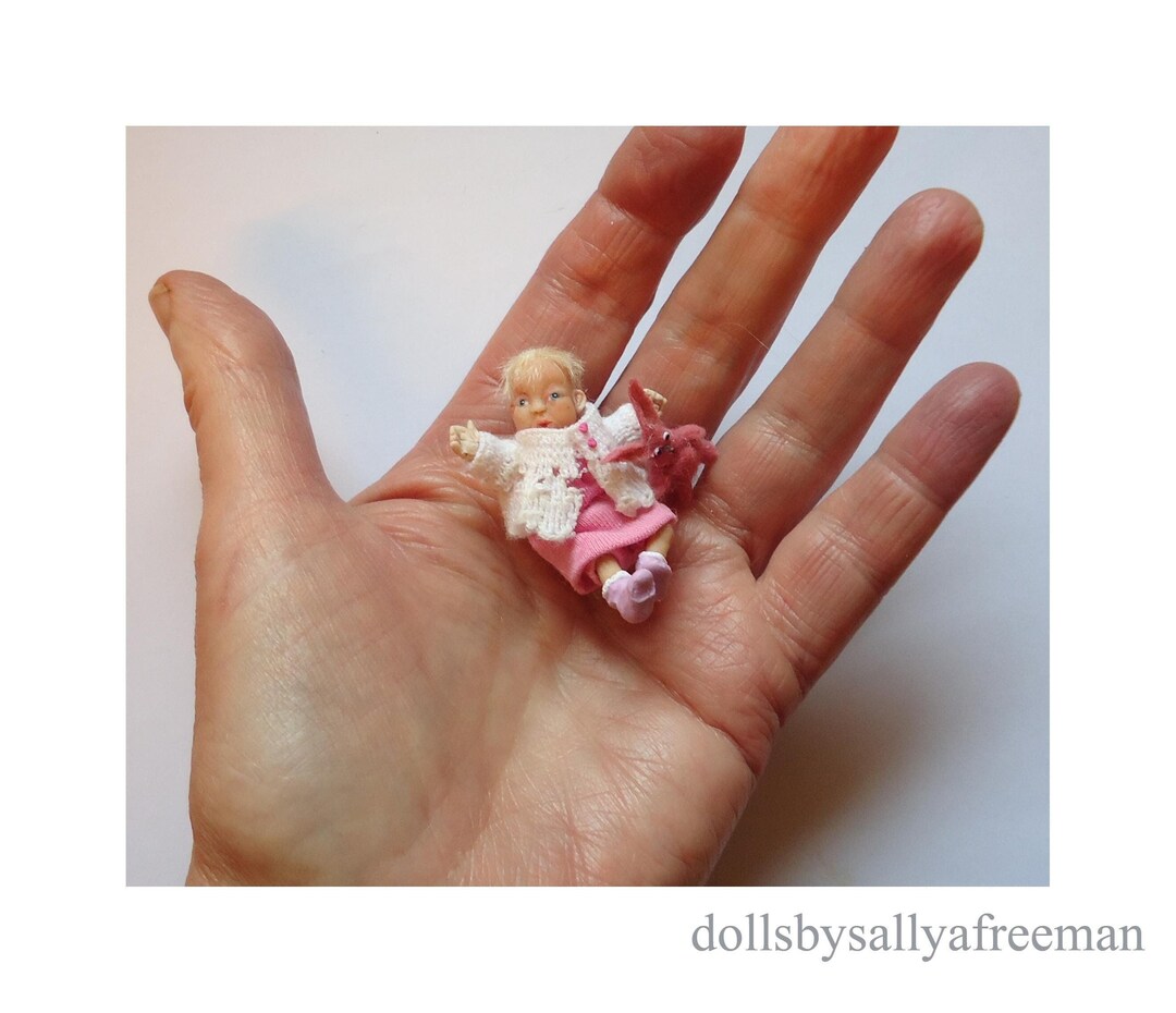 12th Scale Baby Girl Poseable Ooak Doll House Miniature Doll - Etsy