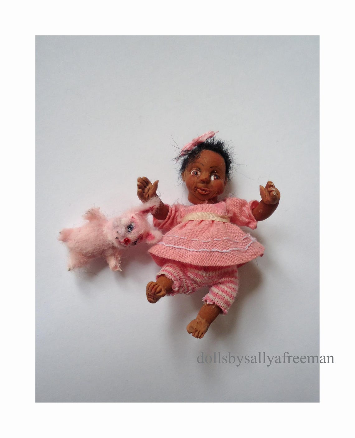 12th Scale Baby Girl Poseable Ooak Doll House Miniature Doll - Etsy