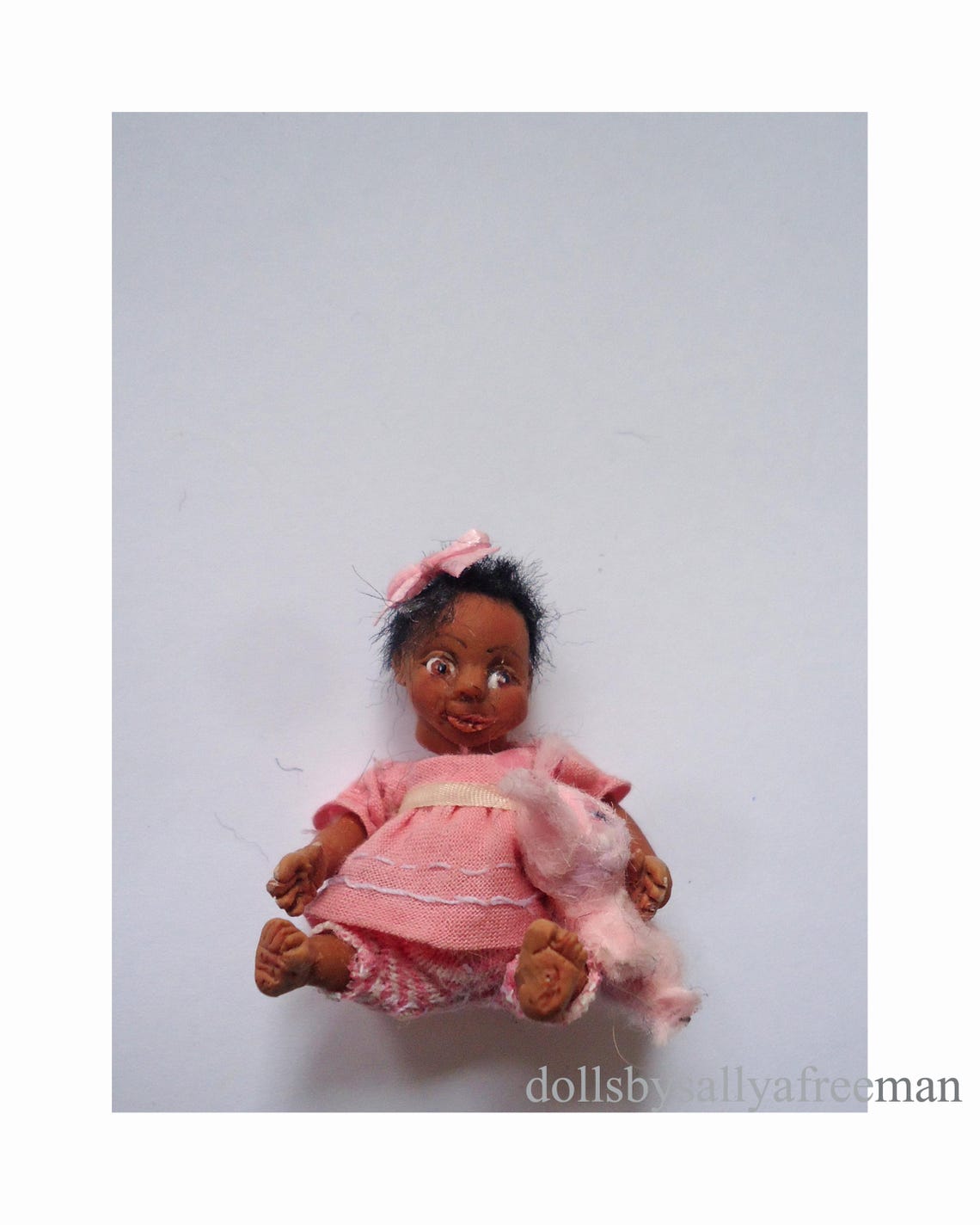 12th Scale Baby Girl Poseable Ooak Doll House Miniature Doll - Etsy