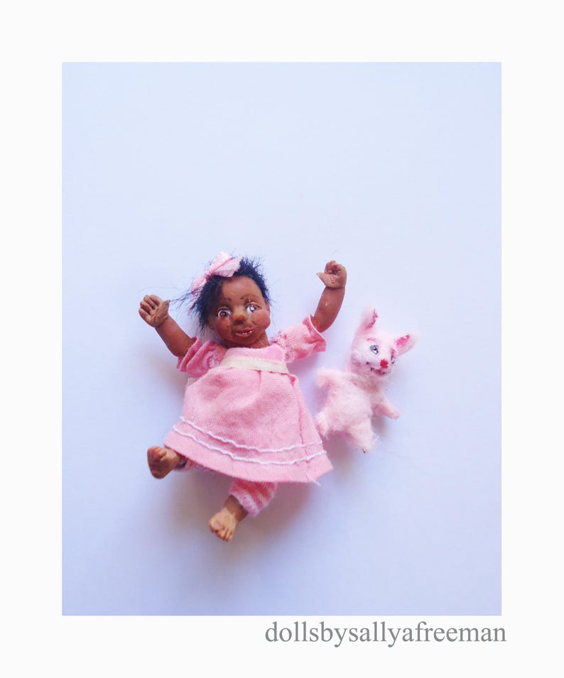 12th Scale Baby Girl Poseable Ooak Doll House Miniature Doll - Etsy
