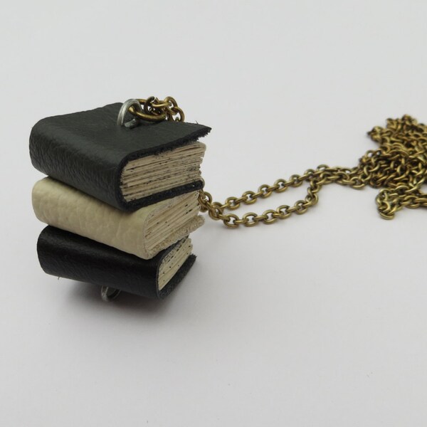 Book Necklace - Etsy