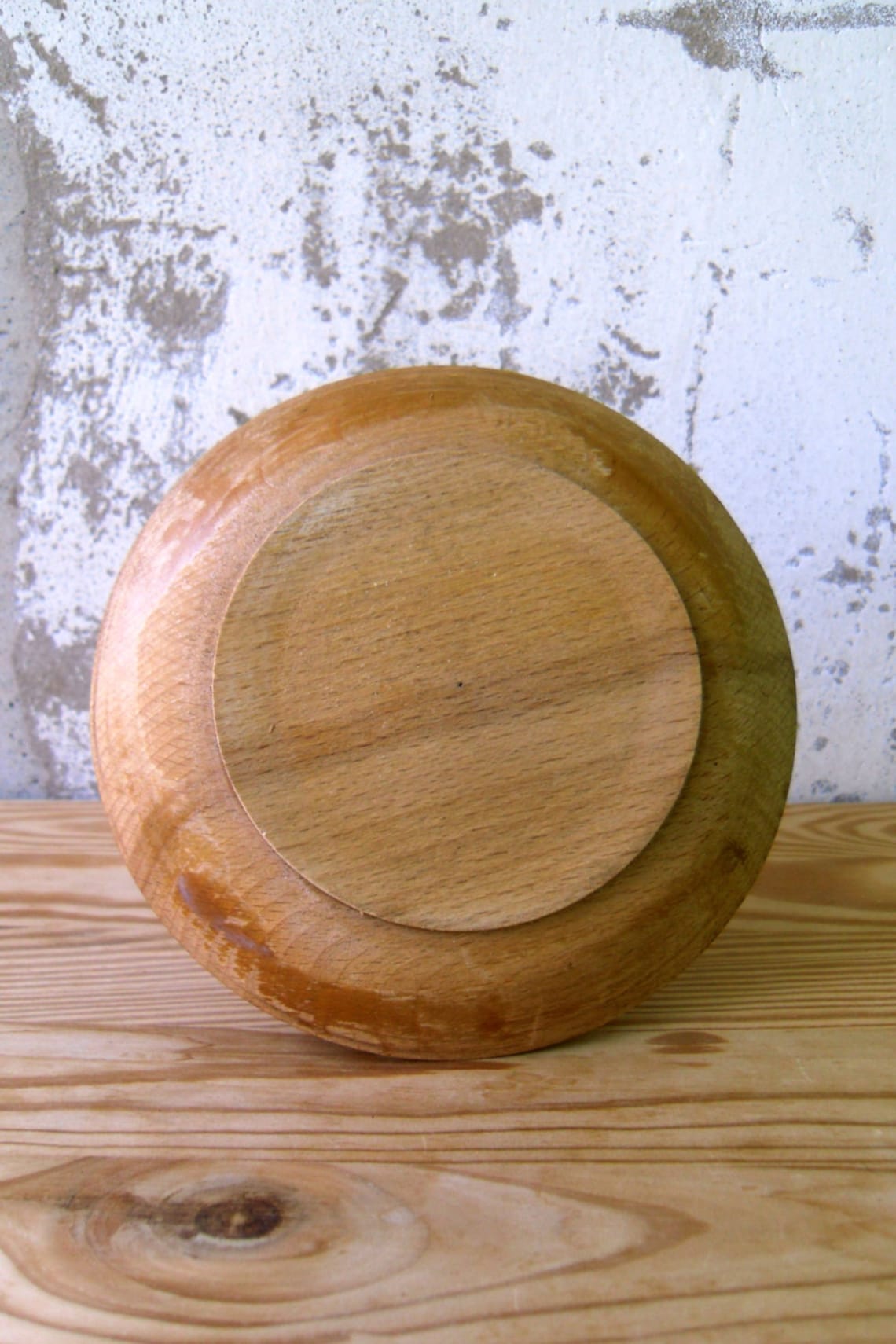 Vintage Wooden Plate - Rustic Wooden Home Decor - Small Wooden Plate ...