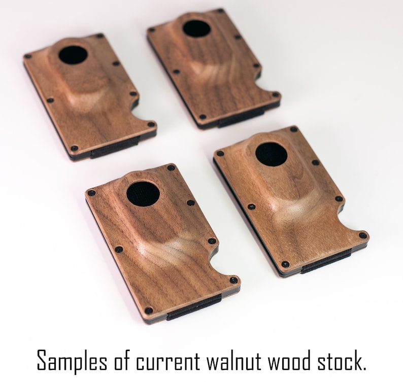 Slim Samsung Smarttag2 Card Wallet Walnut Wood - Etsy