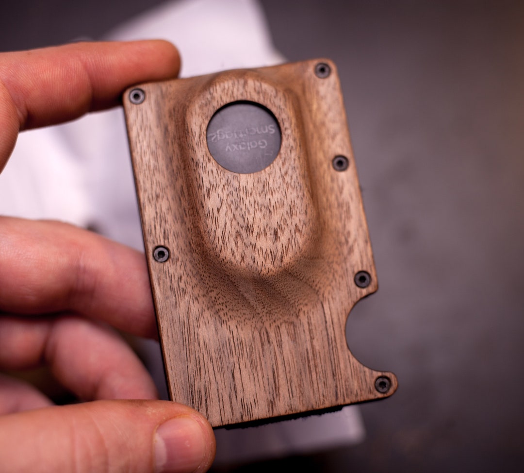Walnut Smarttag2 Plate for Ridge Wallet - Etsy