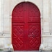 Paris Photography, Red Door, Paris Wall Art, Red Paris Door Photo, Red ...