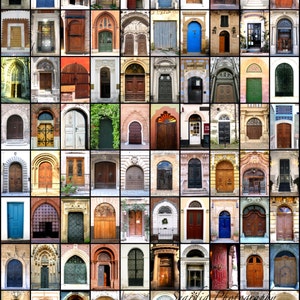 Door Photography Collage Photograph Print, Door Photography, Doors Wall ...