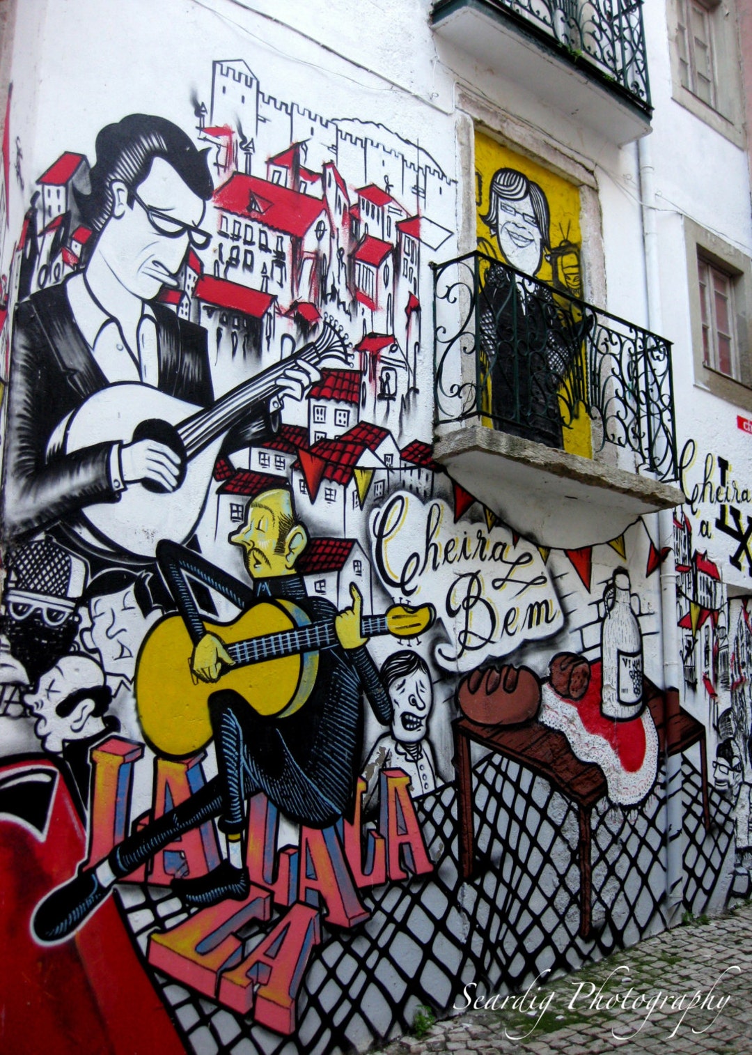 Lisbon Graffiti Fado Alfama District Photo Print. Photography Portugal ...