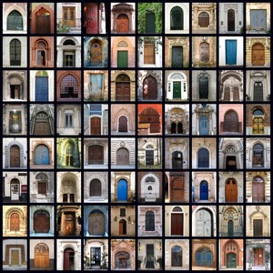 Door Photography Collage Photograph Print, Door Photography, Doors Wall ...