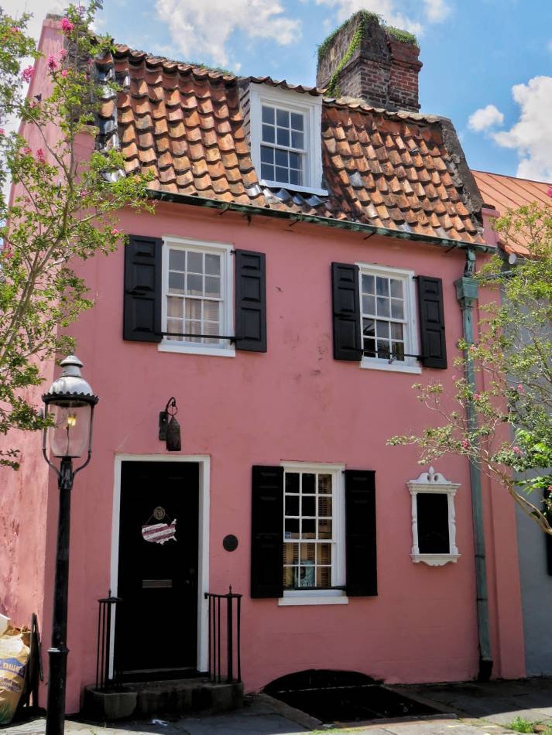 Pink House Historic Charleston Photo Print. Charleston French Quarter ...