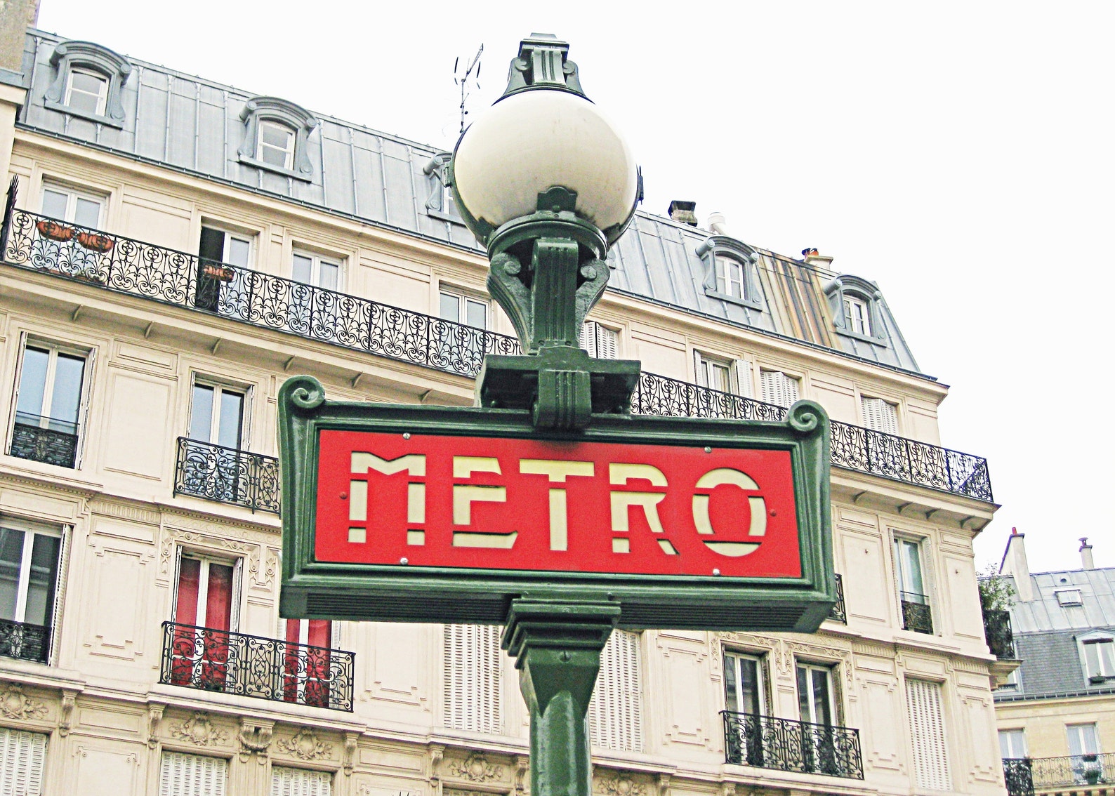 Red Paris Metro Sign Photo Print Paris Wall Art Haussmann - Etsy