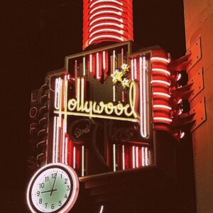 Hollywood Neon Sign. Hollywood Photography, Los Angeles. Photograph ...