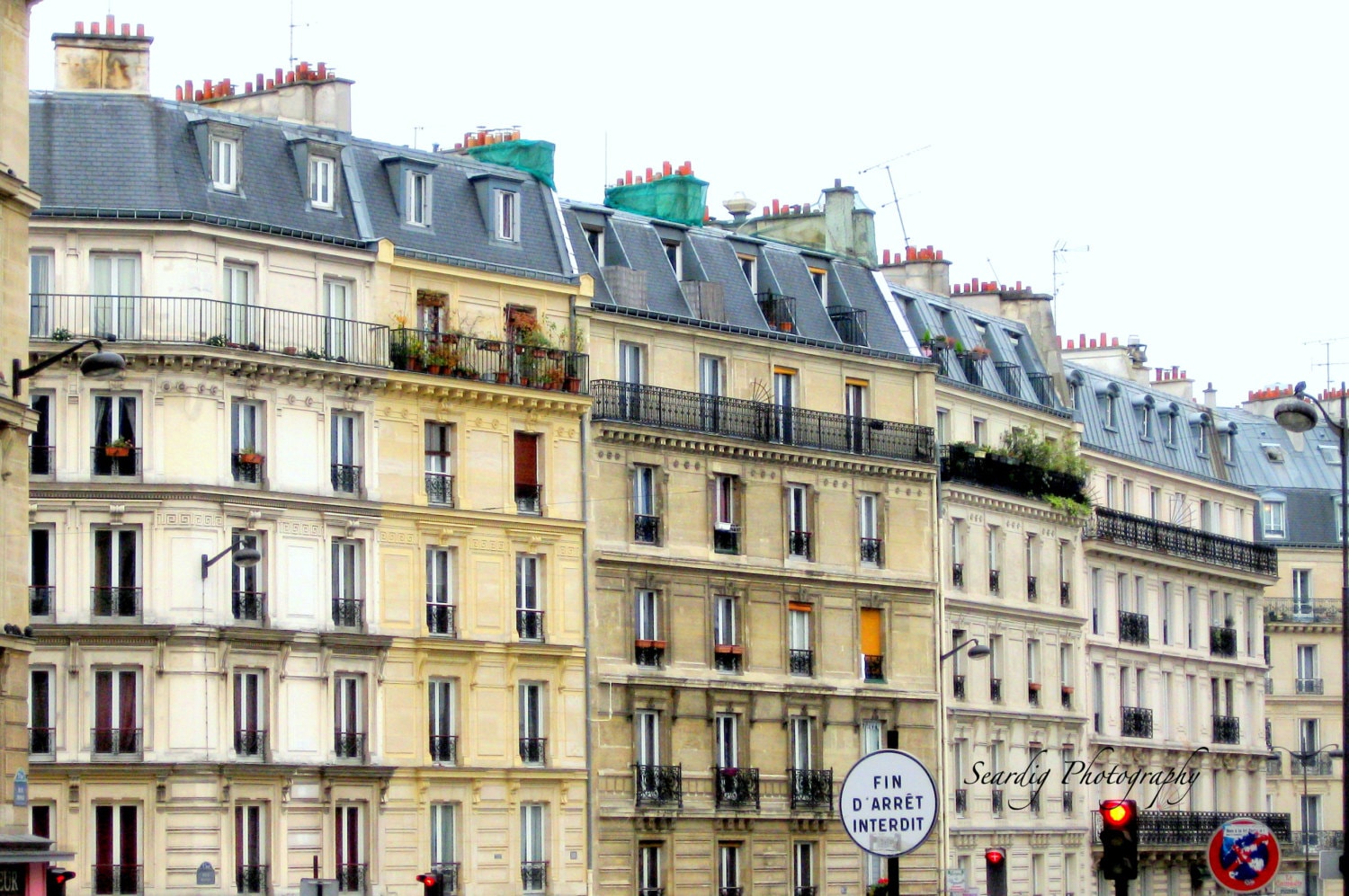 Paris Chimneys. Paris Balconies, Paris Rooftops. Photograph Print ...
