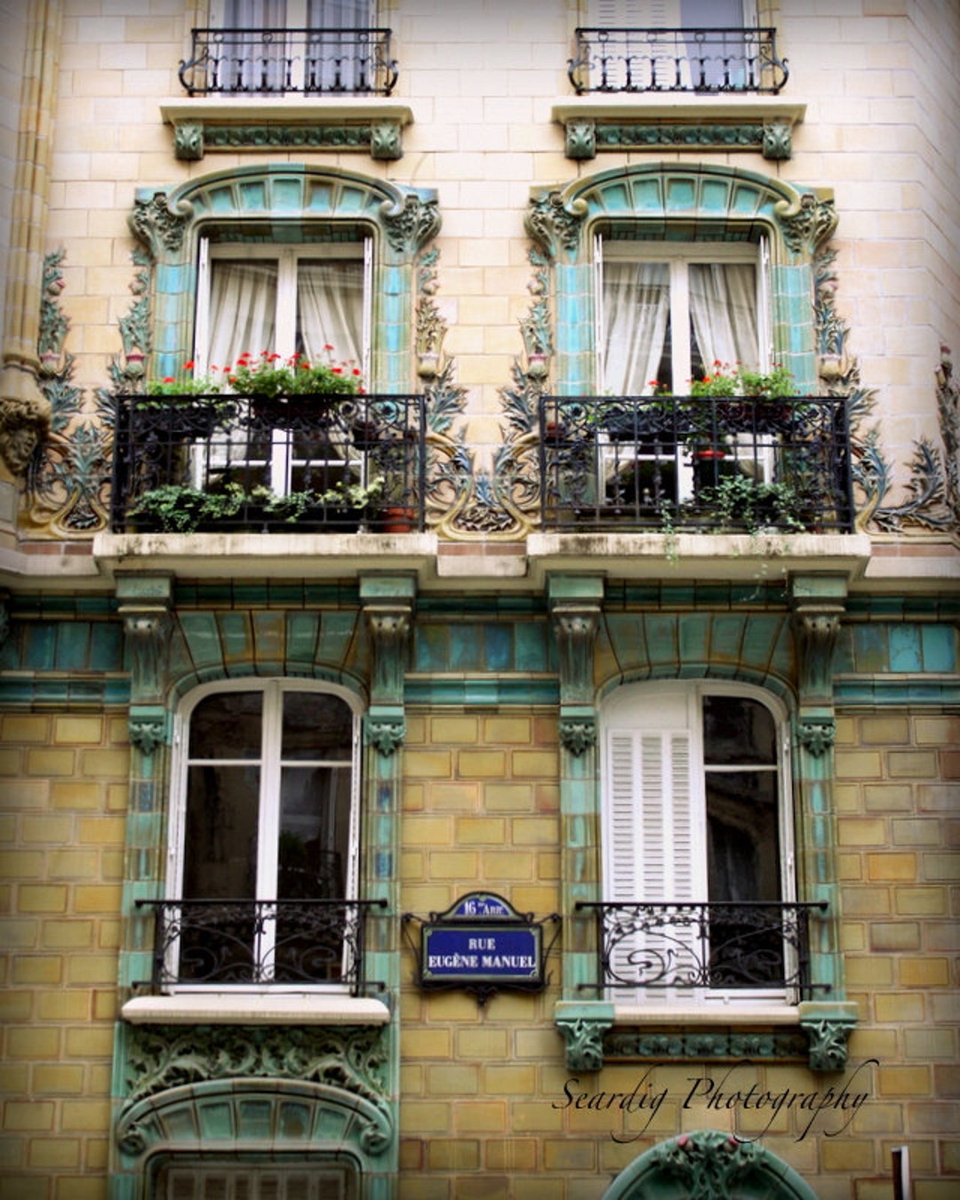 Paris Photography. Parisian Art Nouveau. Paris Windows Photo. Ceramic ...
