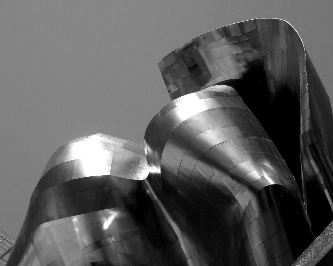 Seattle Gehry Pop Museum Photo. Modern Home Decor. Minimalist Abstract ...