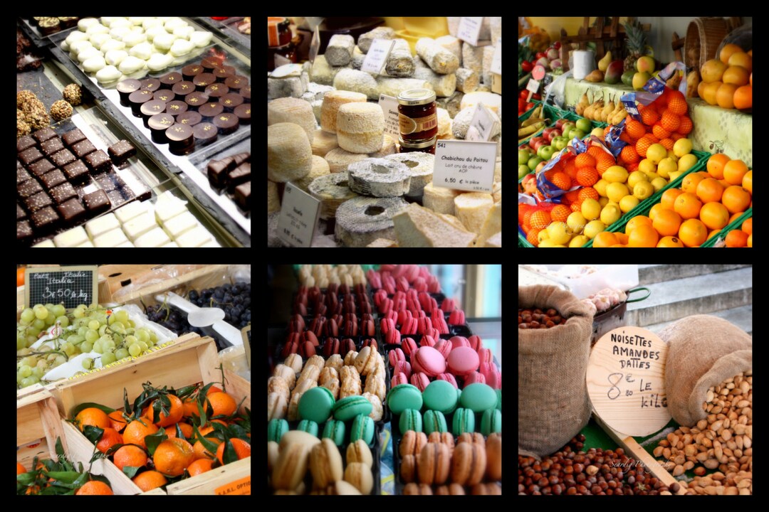 Paris and French Food Photography. Farmer's Market. Street Food. Square ...