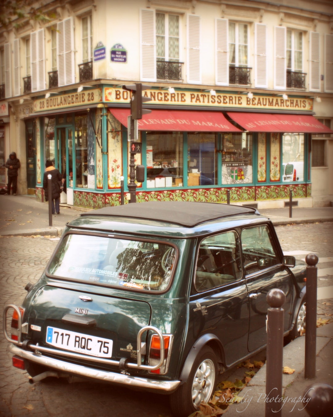 Paris, Mini Cooper. Paris Photography. French Art Print. Classic Car ...