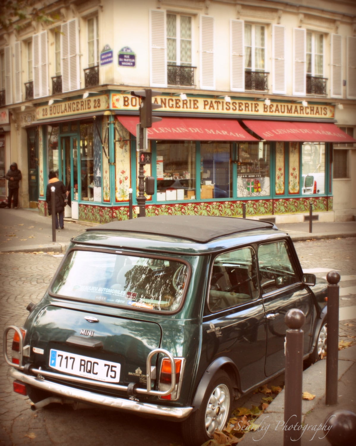 Paris, Mini Cooper. Paris Photography. French Art Print. Classic Car ...