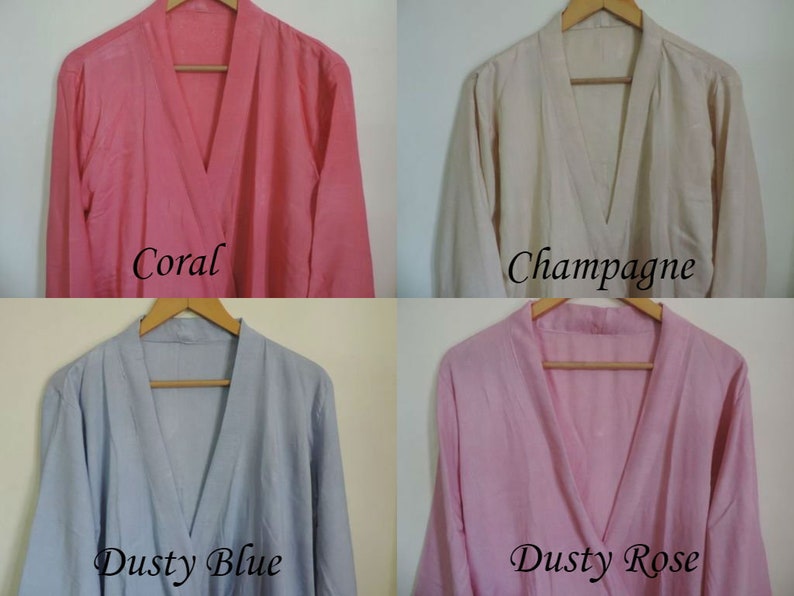 Bridesmaid Gifts / Solid Color Robes / Solid Navy Robe / | Etsy
