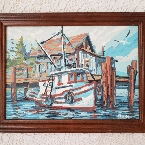 Nautical Paint by Numbers Framed - Etsy