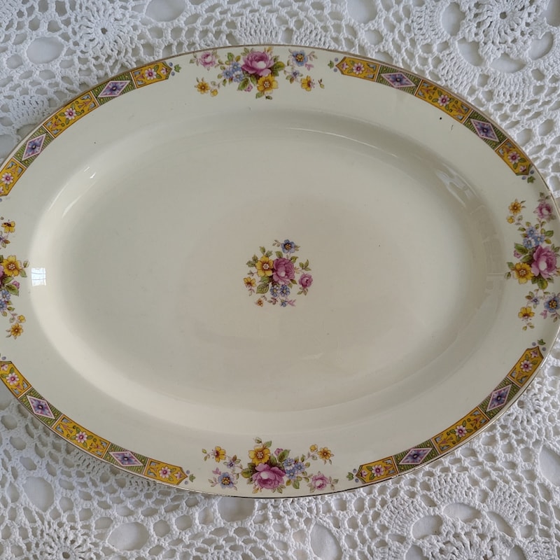 Edwin M Knowles Platter - Etsy