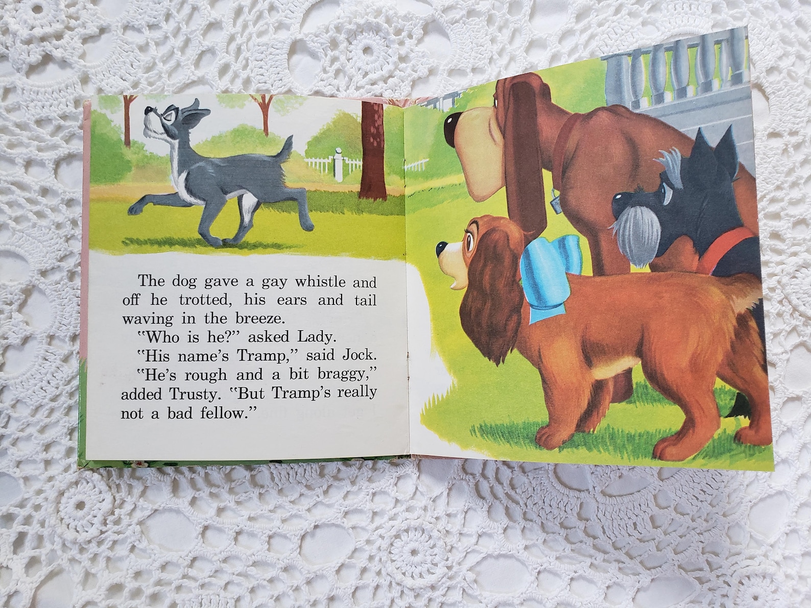 Walt Disney Lady the Tramp Collectible Children's Book, Tell-a-tales ...