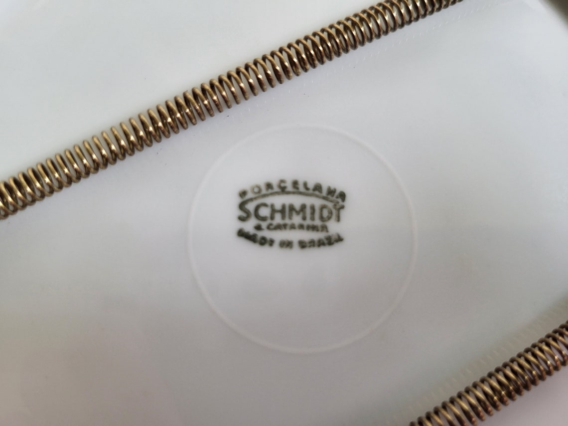 Decorative Floral Plate by Schmidt, Made in Brazil, Boho Wall Decor - Etsy