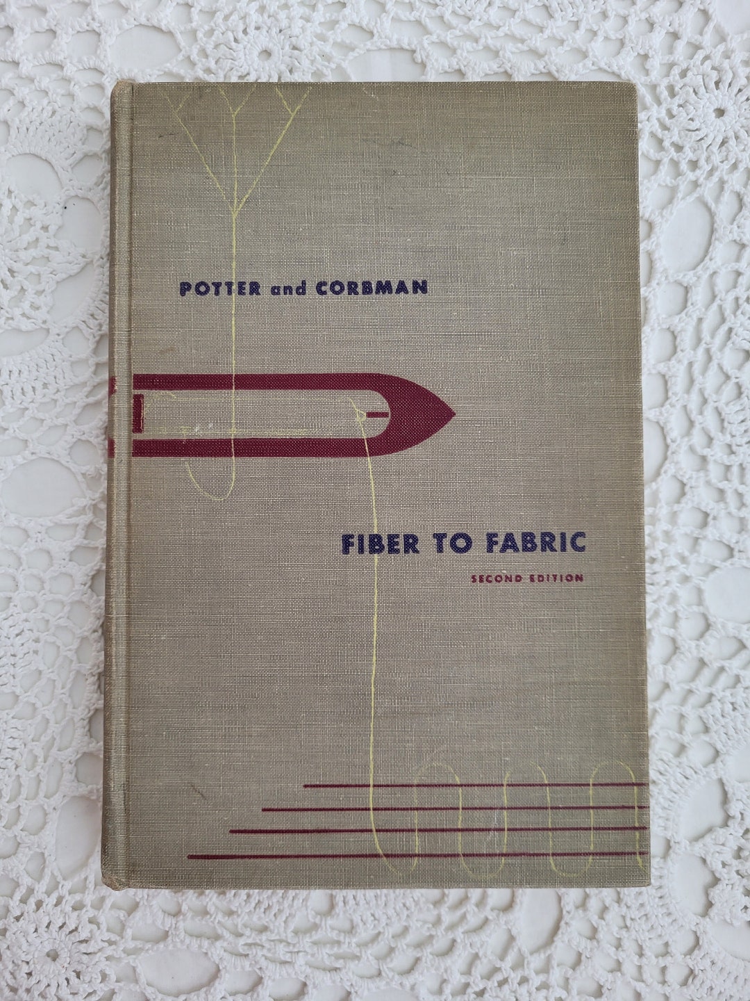 Fiber to Fabric Reference Book, 1954, Arts & Crafts Collectible Book - Etsy