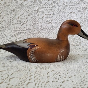 Hand Painted Wooden Duck Decoy, Cabin Lake House Home Decor - Etsy