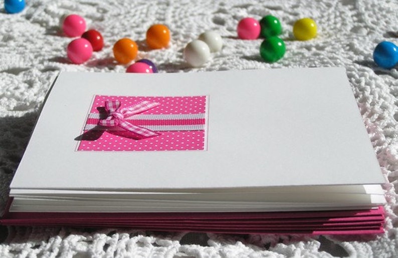 Sale Retro Preppy Pink Polka Dot Striped Blank Note Cards for Kids ...
