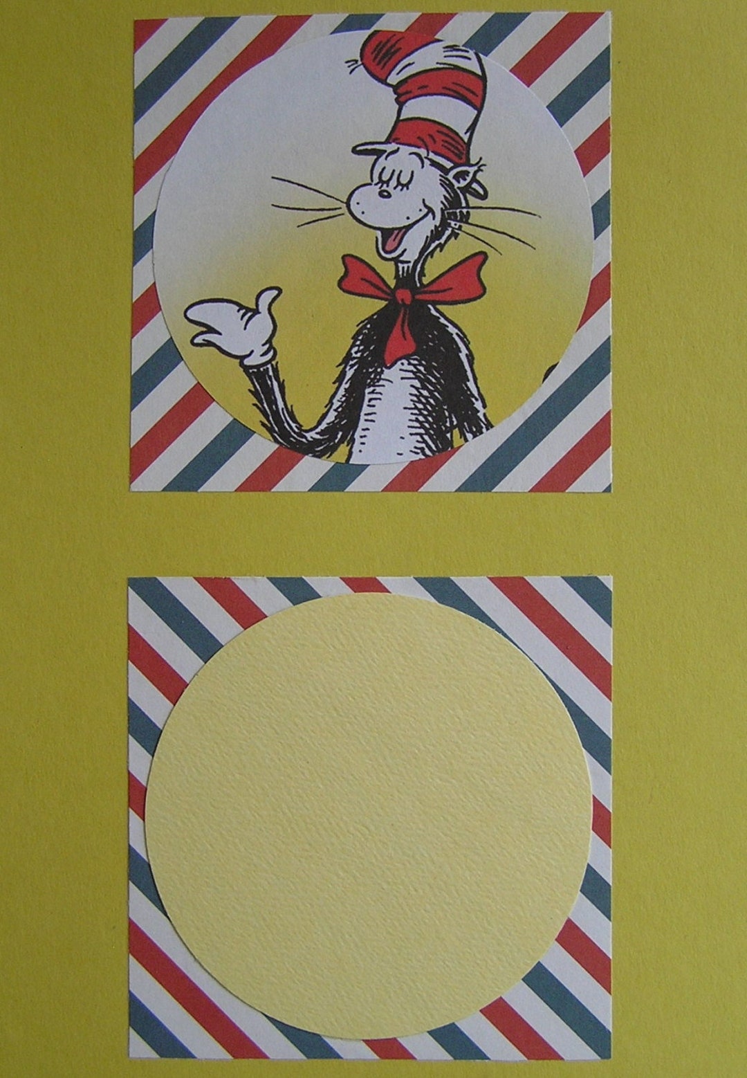 Dr. Seuss Cat in Hat Blank Kraft Journal Notebook, Primary Colors, Red ...