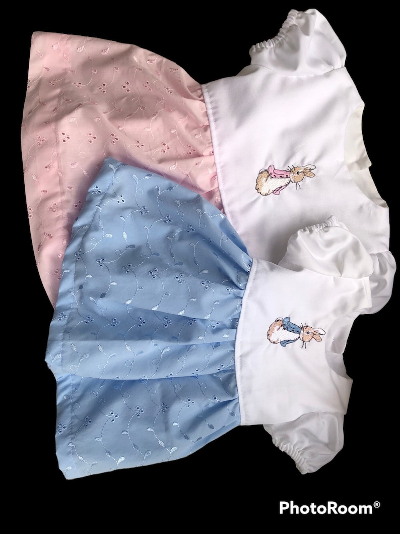 Peter Rabbit Flopsy Bunny Baby Girls Dress Personalised - Etsy