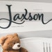 Jaxson Baby Name Sign for Nursery Boy Alphabetical Over Crib | Etsy