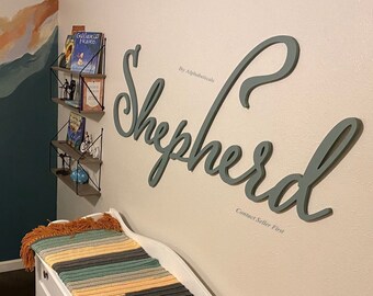 Name Sign for Nursery Baby Boy Girl Landon Wooden Letters - Etsy