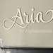 Aria Nursery Name Sign Girl Boy Baby Name Letters for Wall Decor Wooden ...
