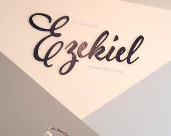 Custom Baby Name Sign for Nursery Girl Wall Letters Wooden - Etsy