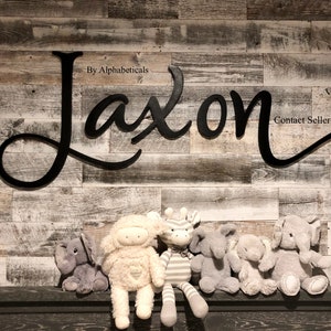 Landon Boy Baby Name Sign for Nursery Decor Custom Wooden Nursery ...